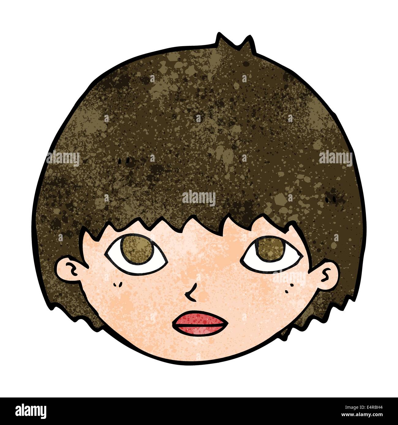 cartoon girl staring Stock Vector Image & Art - Alamy