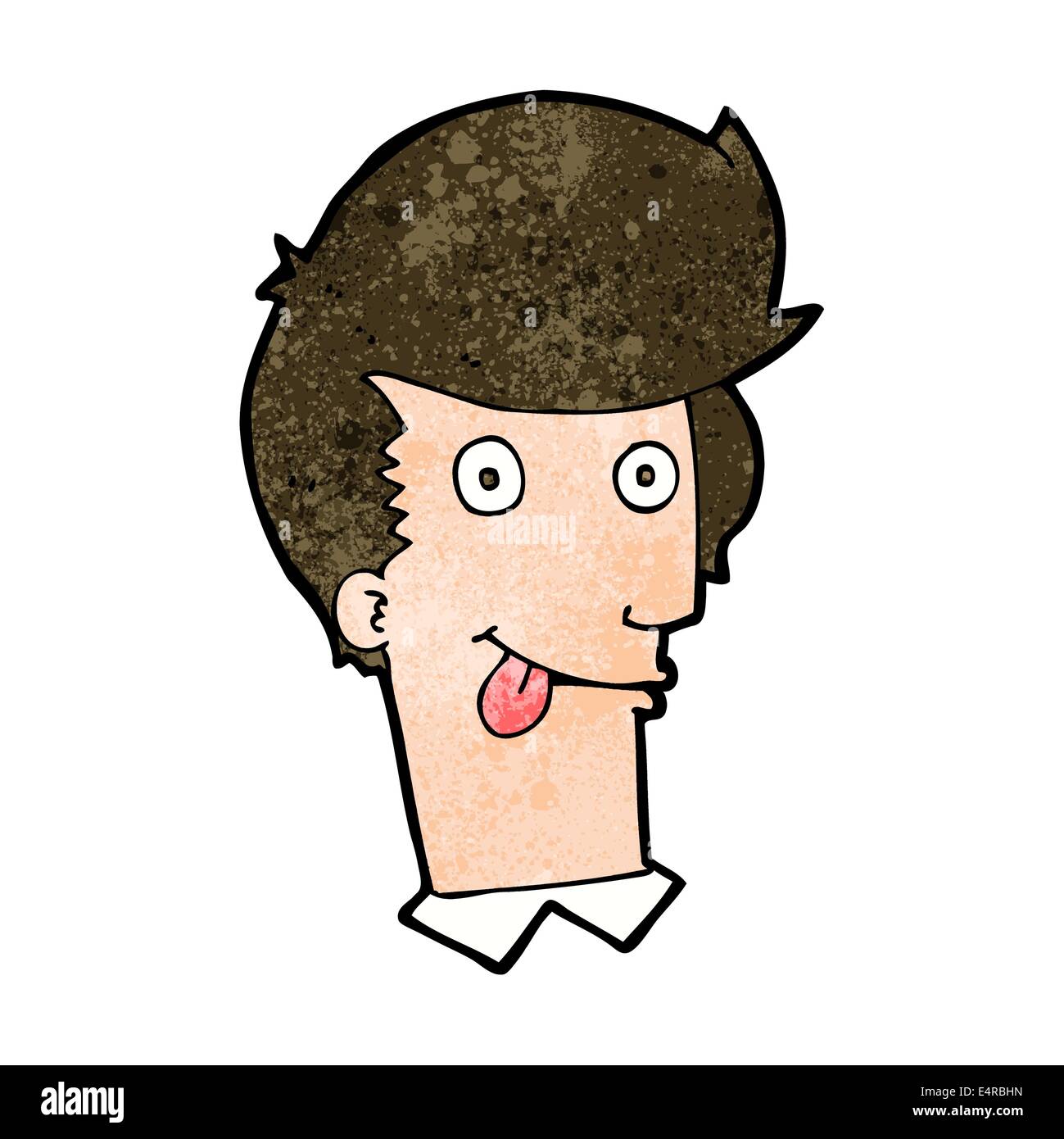 cartoon man with tongue hanging out Stock Vector Image & Art - Alamy