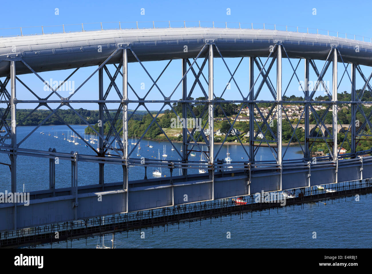 River Tamar Bridges - Royal Albert Rail Bridge and Tamar Road Bridge ...