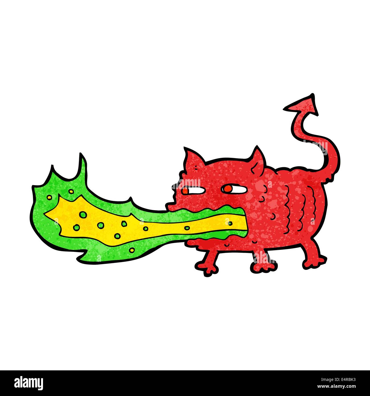 cartoon fire breathing imp Stock Vector Image & Art - Alamy