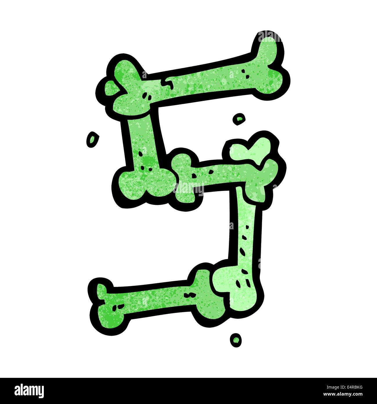 cartoon halloween bone number Stock Vector Image & Art - Alamy