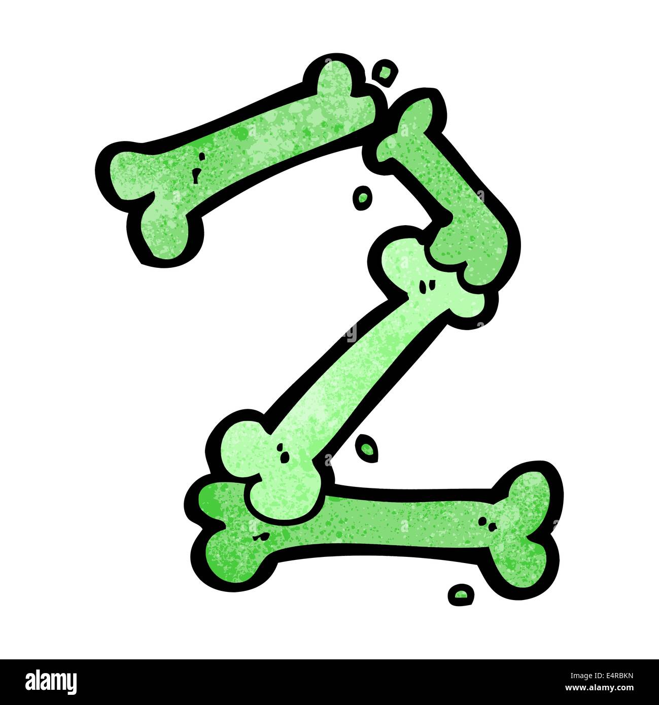 cartoon halloween bone number Stock Vector Image & Art - Alamy