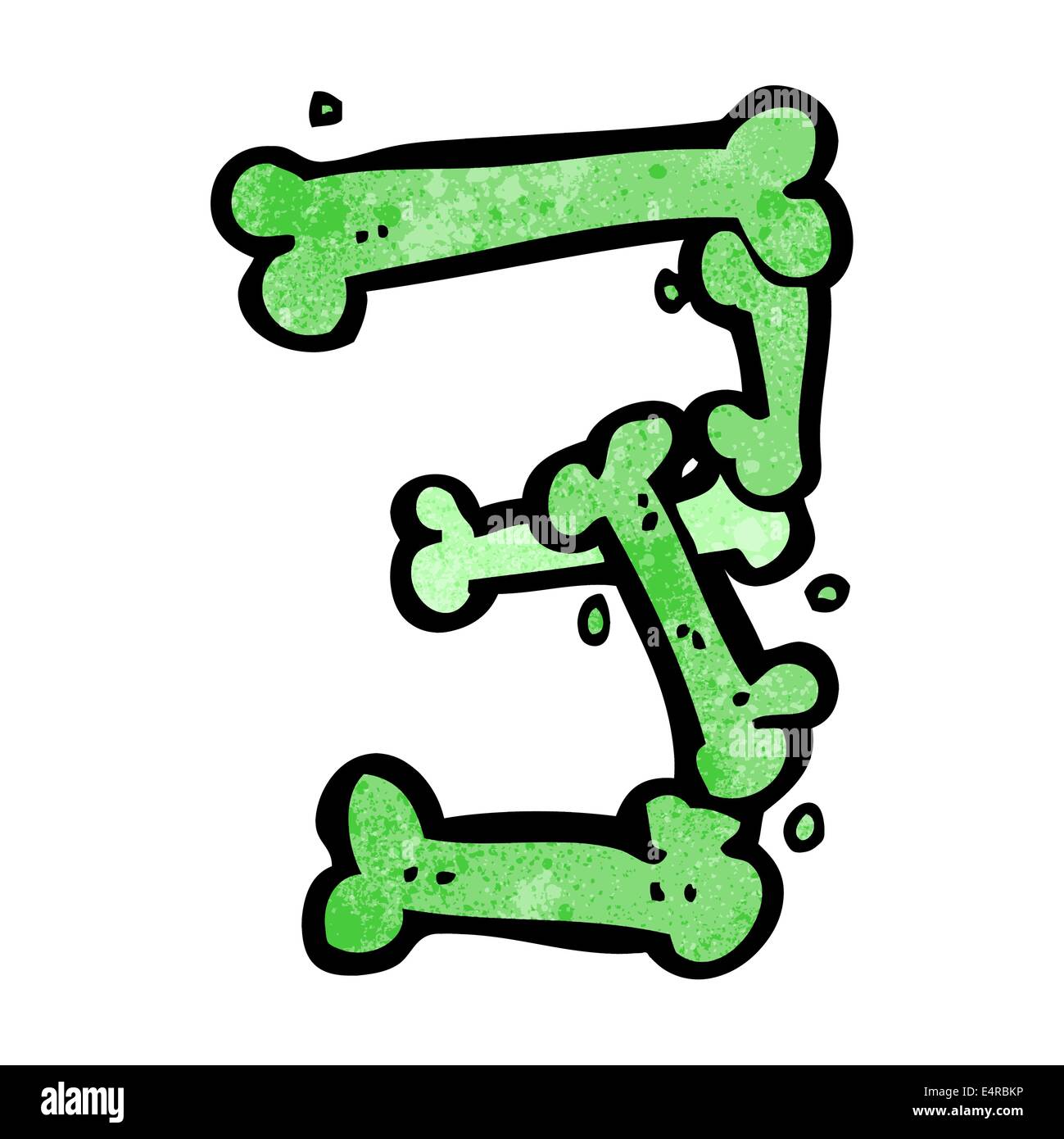 cartoon halloween bone number Stock Vector Image & Art - Alamy