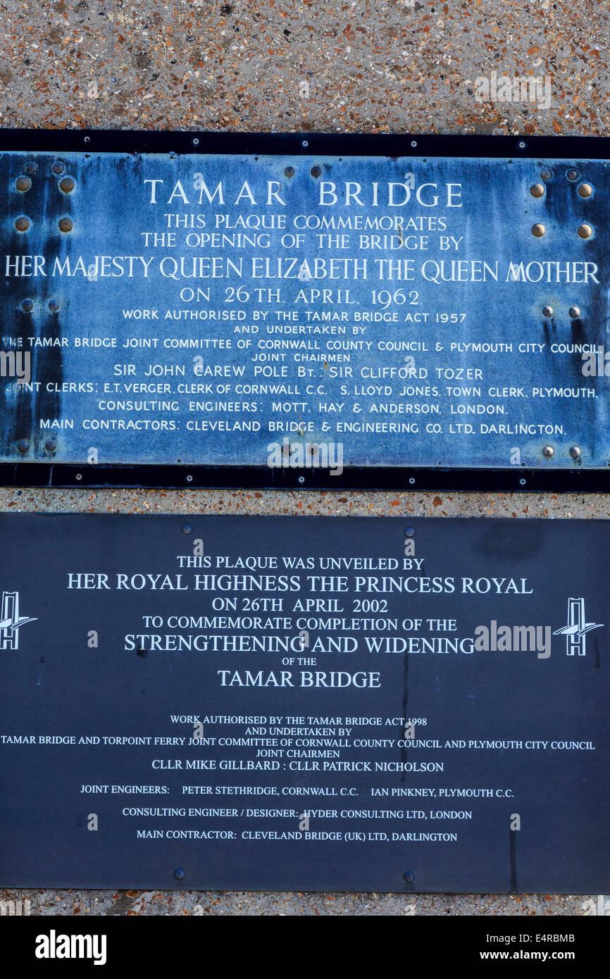 River Tamar Bridges - Royal Albert Rail Bridge and Tamar Road Bridge ...