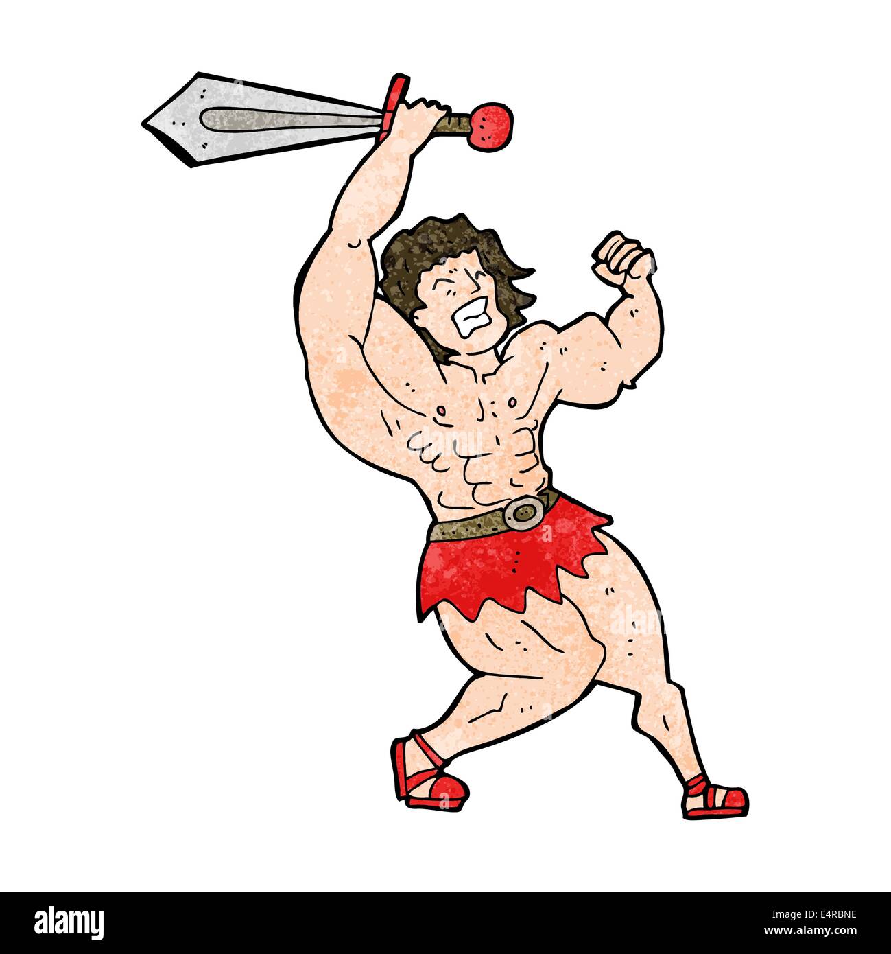 cartoon barbarian hero Stock Vector Image & Art - Alamy
