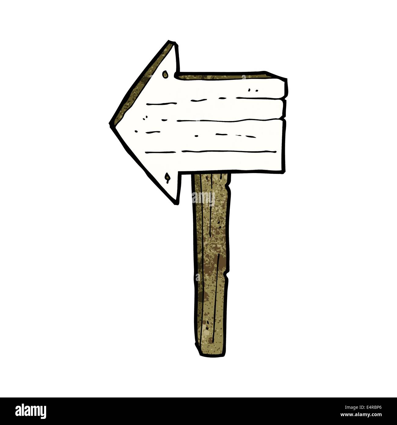 cartoon sign post Stock Vector Image & Art - Alamy