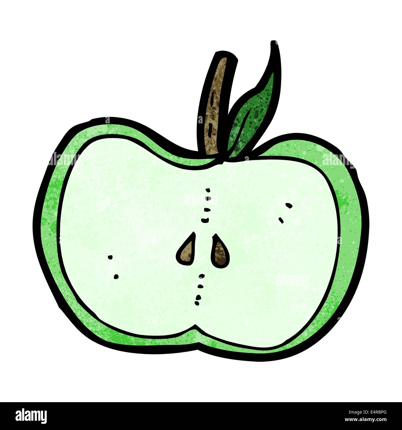 cartoon apple half Stock Vector Image & Art - Alamy