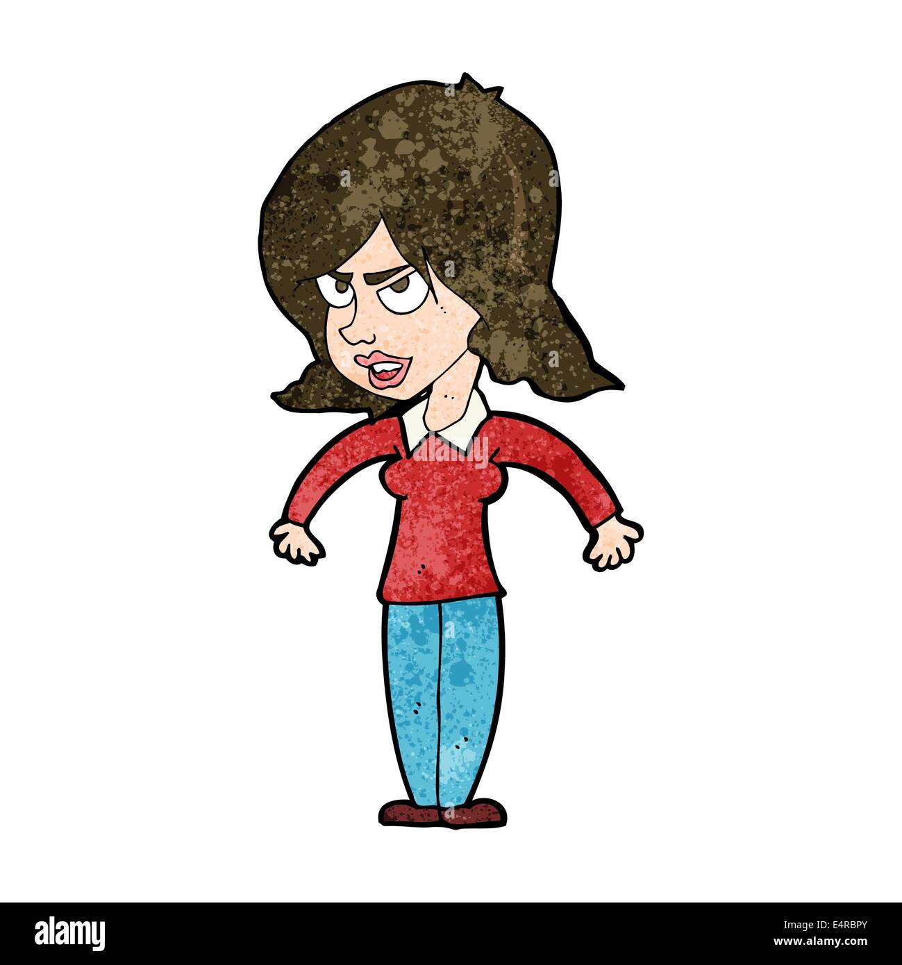 cartoon mean woman Stock Vector Image & Art - Alamy