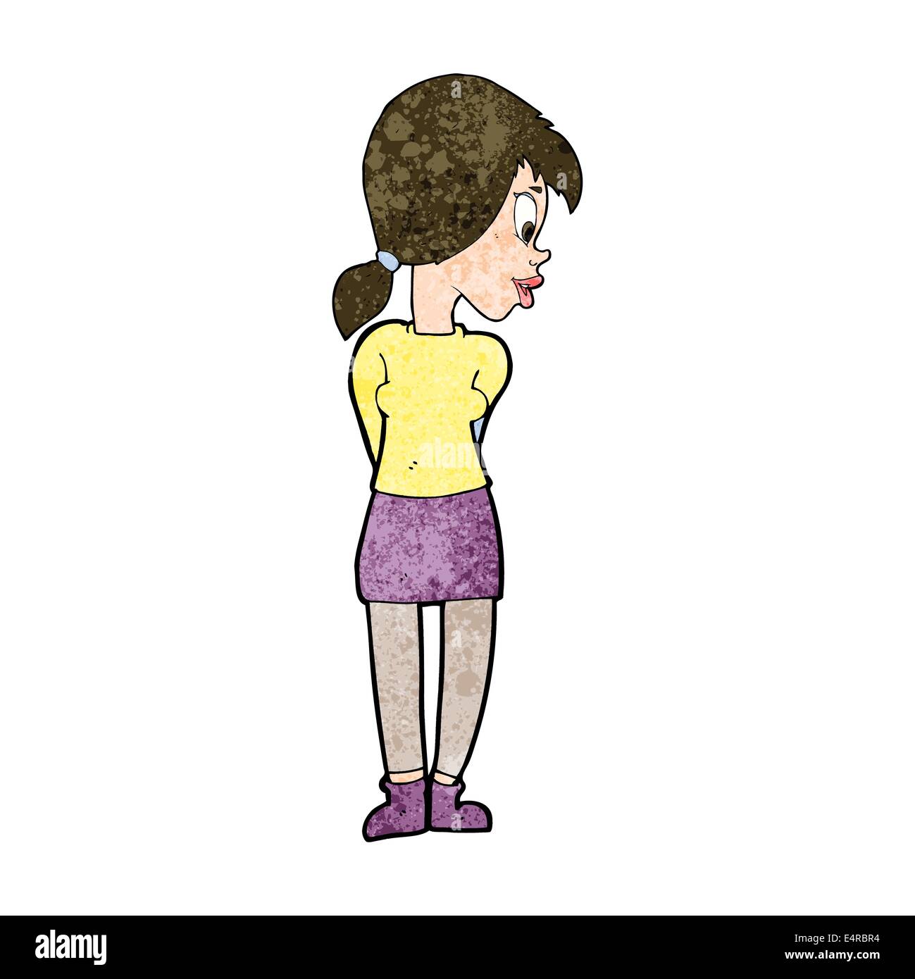 cartoon pretty girl Stock Vector Image & Art - Alamy