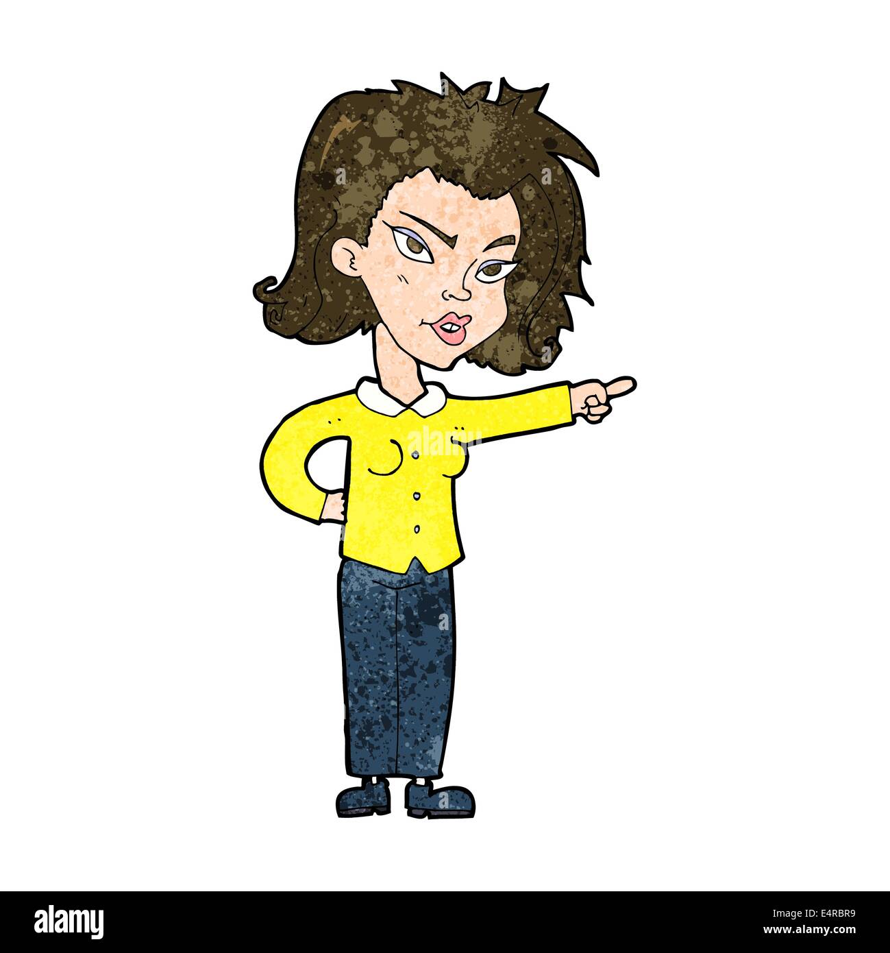 Woman and pointing and accusing Cut Out Stock Images & Pictures - Alamy