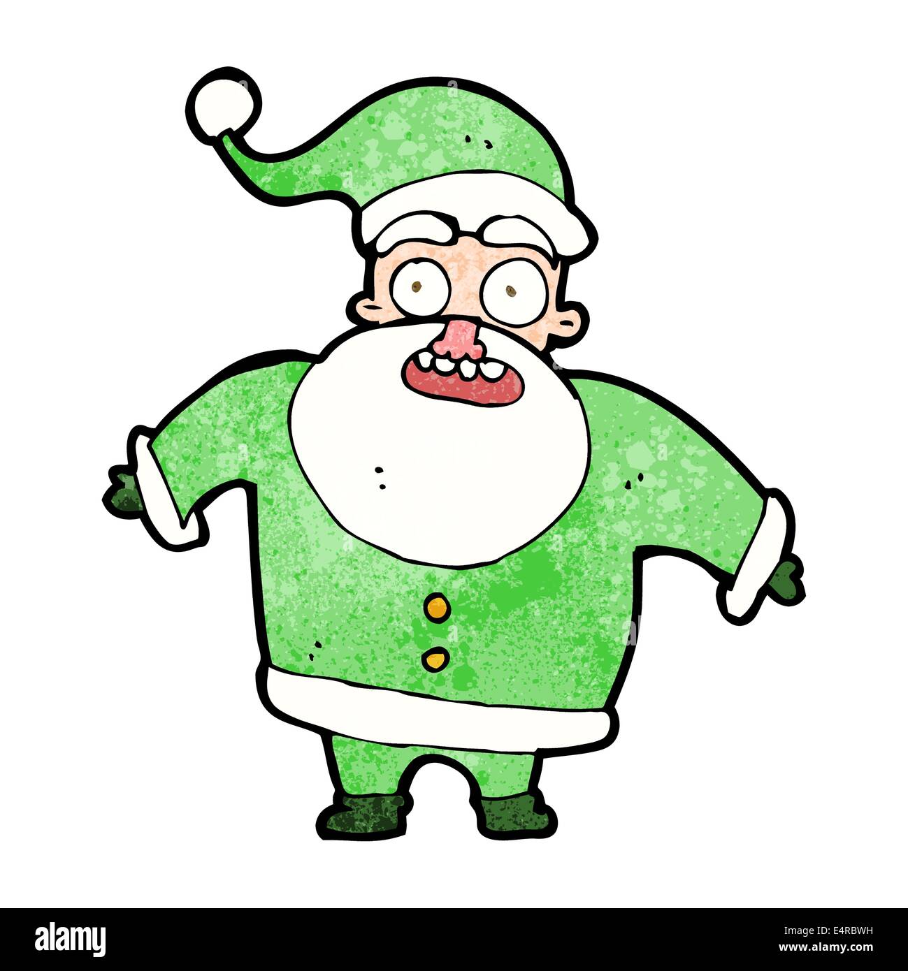 cartoon shocked santa claus Stock Vector Image & Art - Alamy