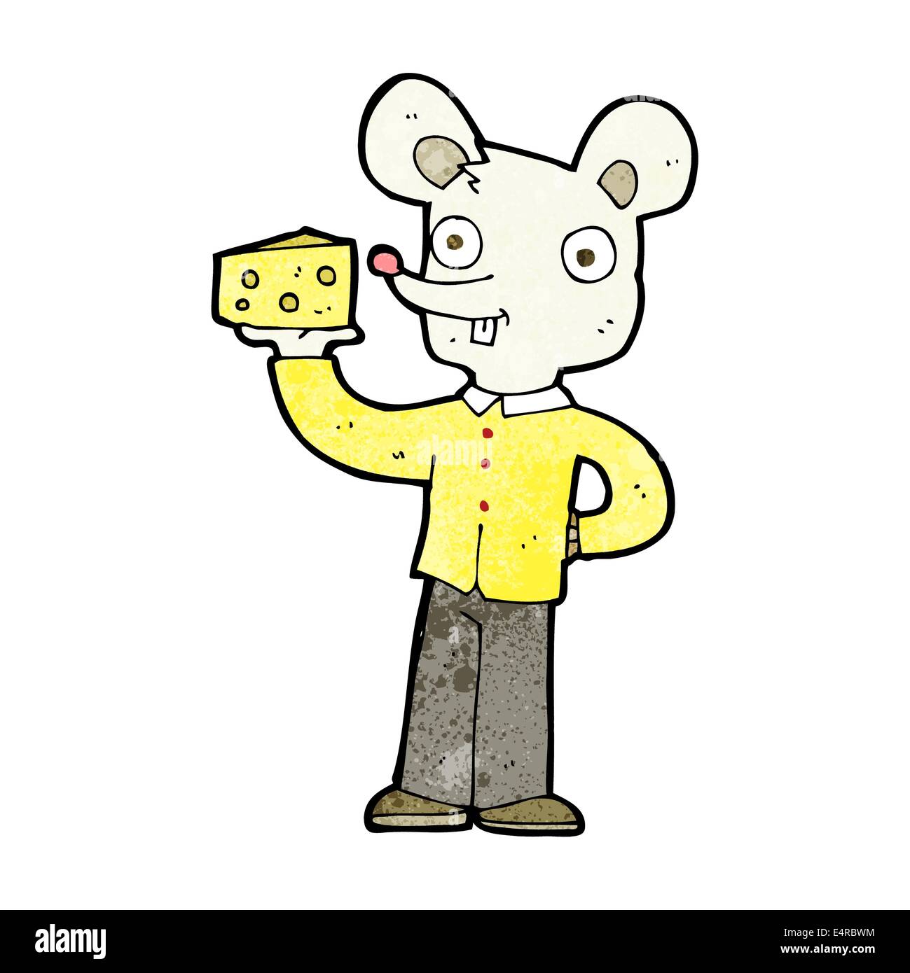 cartoon mouse holding cheese Stock Vector Image & Art - Alamy