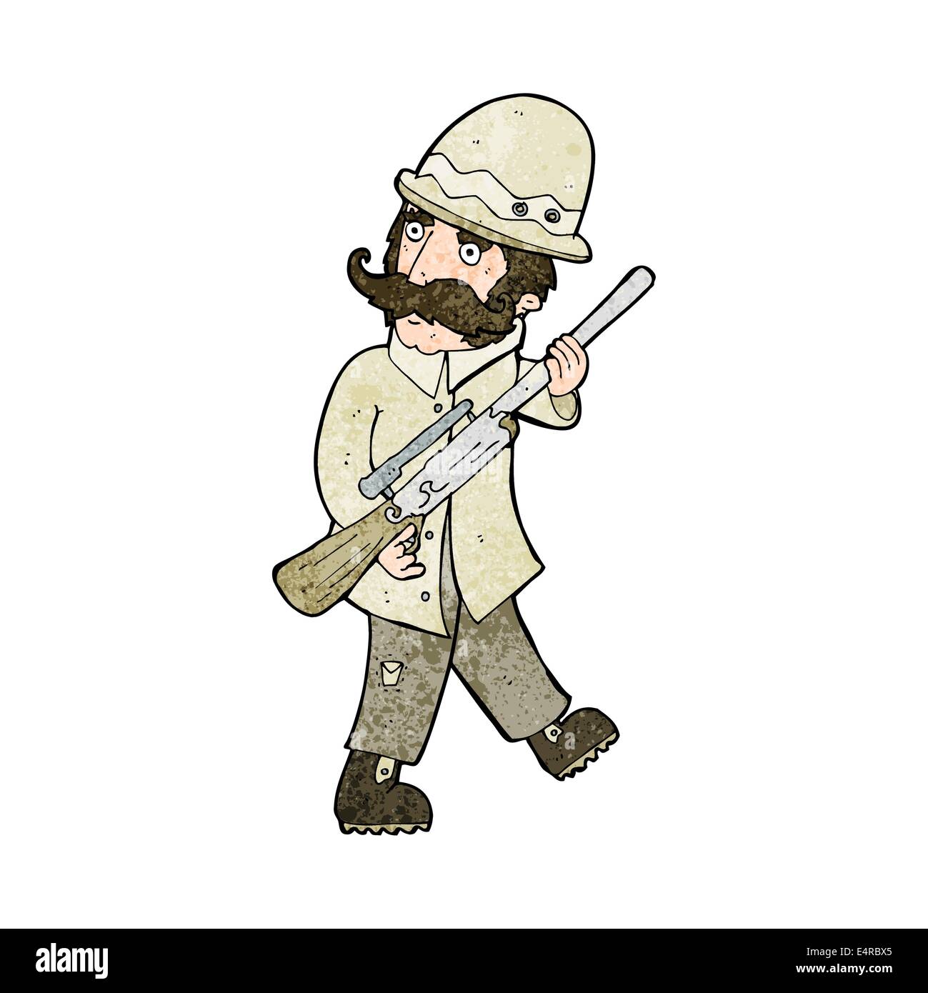 cartoon big game hunter Stock Vector Image & Art - Alamy