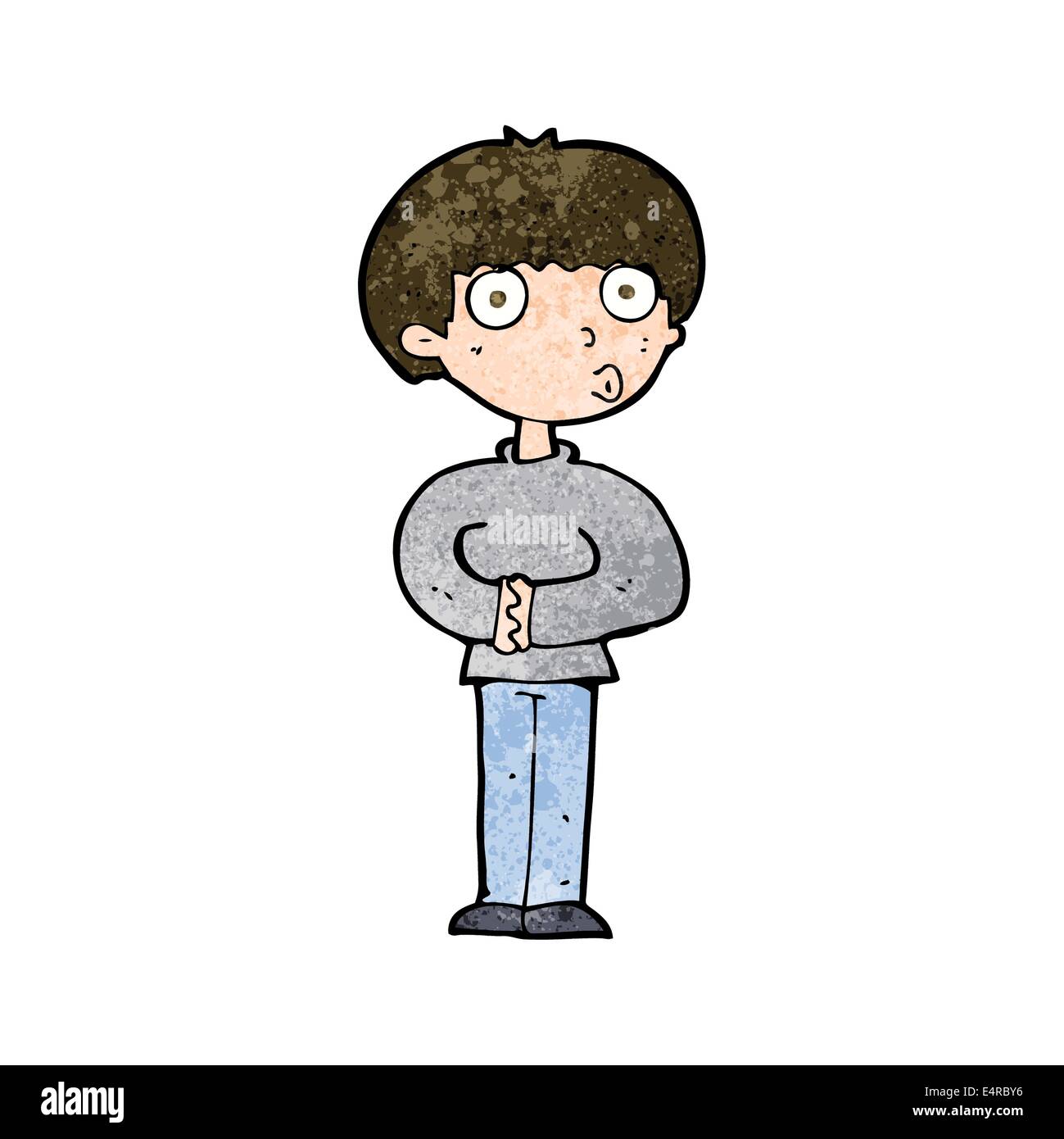 cartoon curious man Stock Vector Image & Art - Alamy