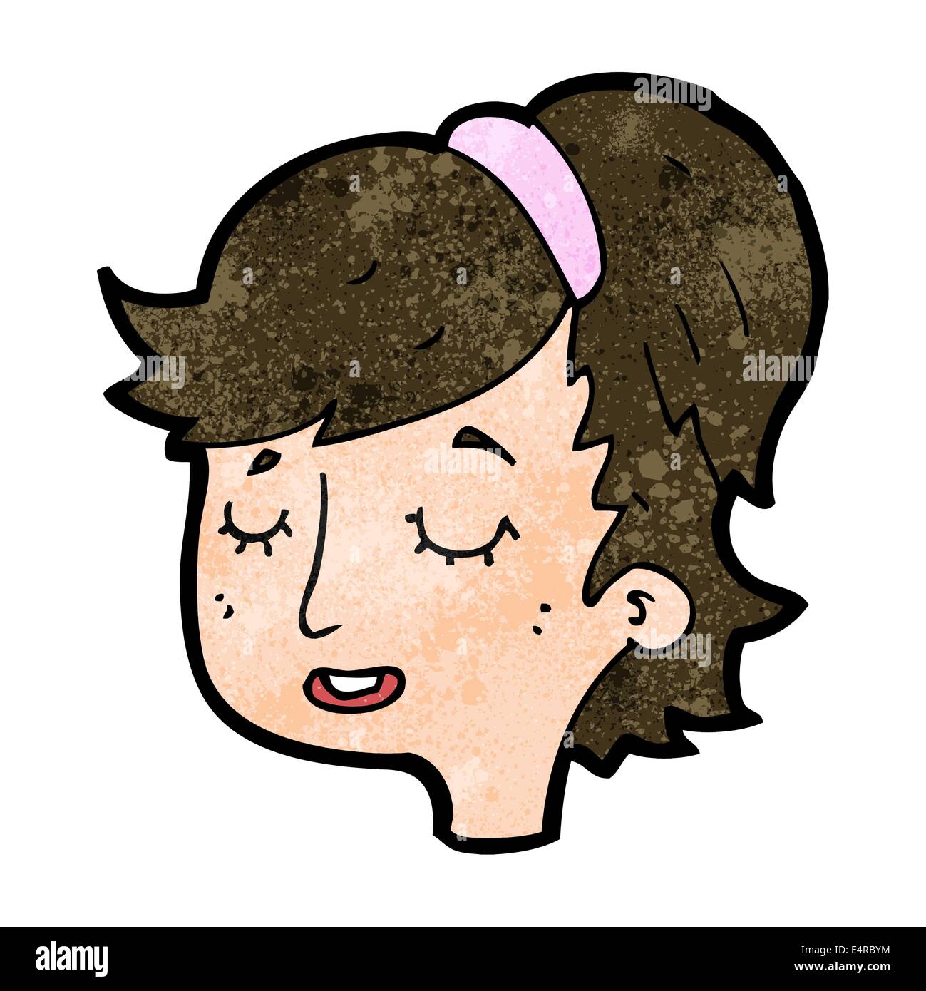 cartoon pretty female face Stock Vector Image & Art - Alamy