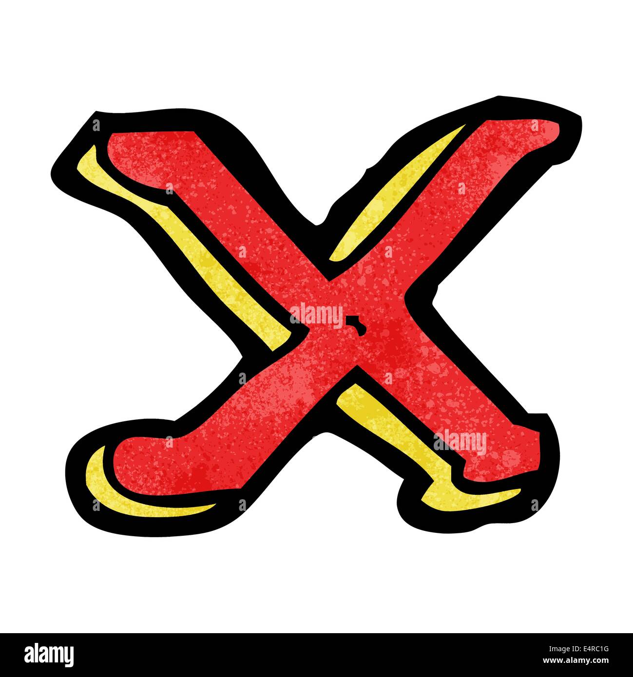 cartoon letter X Stock Vector Image & Art - Alamy