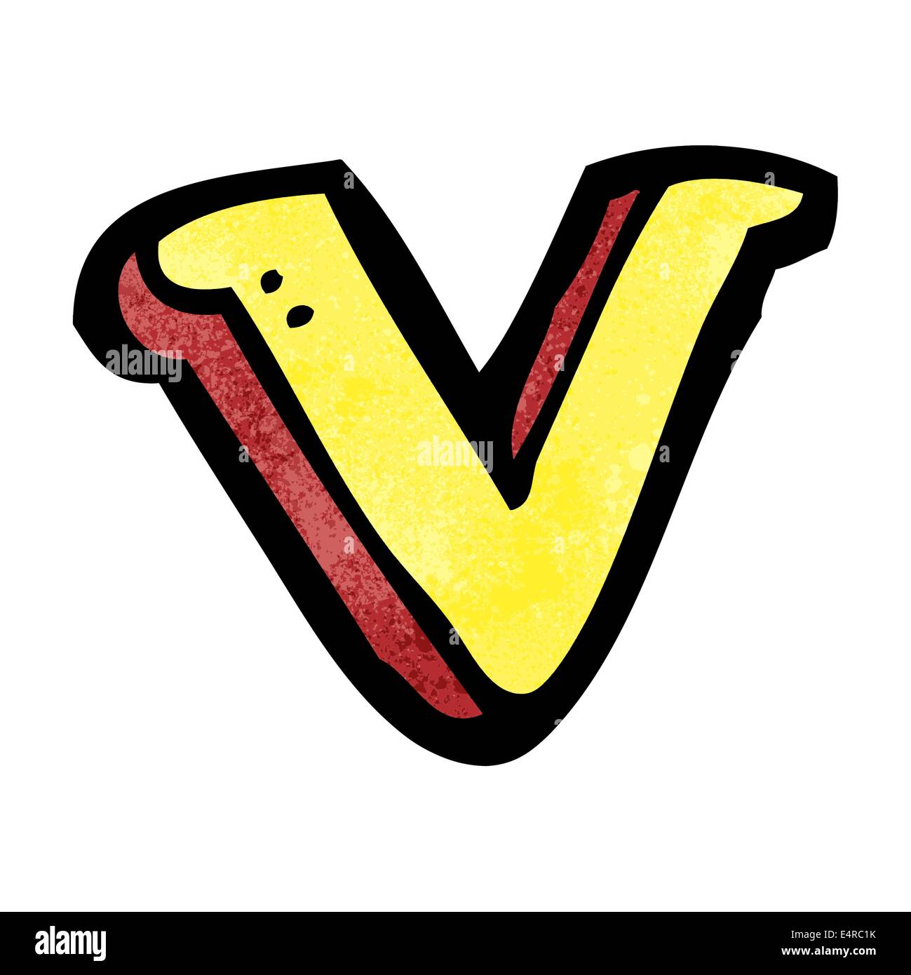 cartoon letter V Stock Vector Image & Art - Alamy