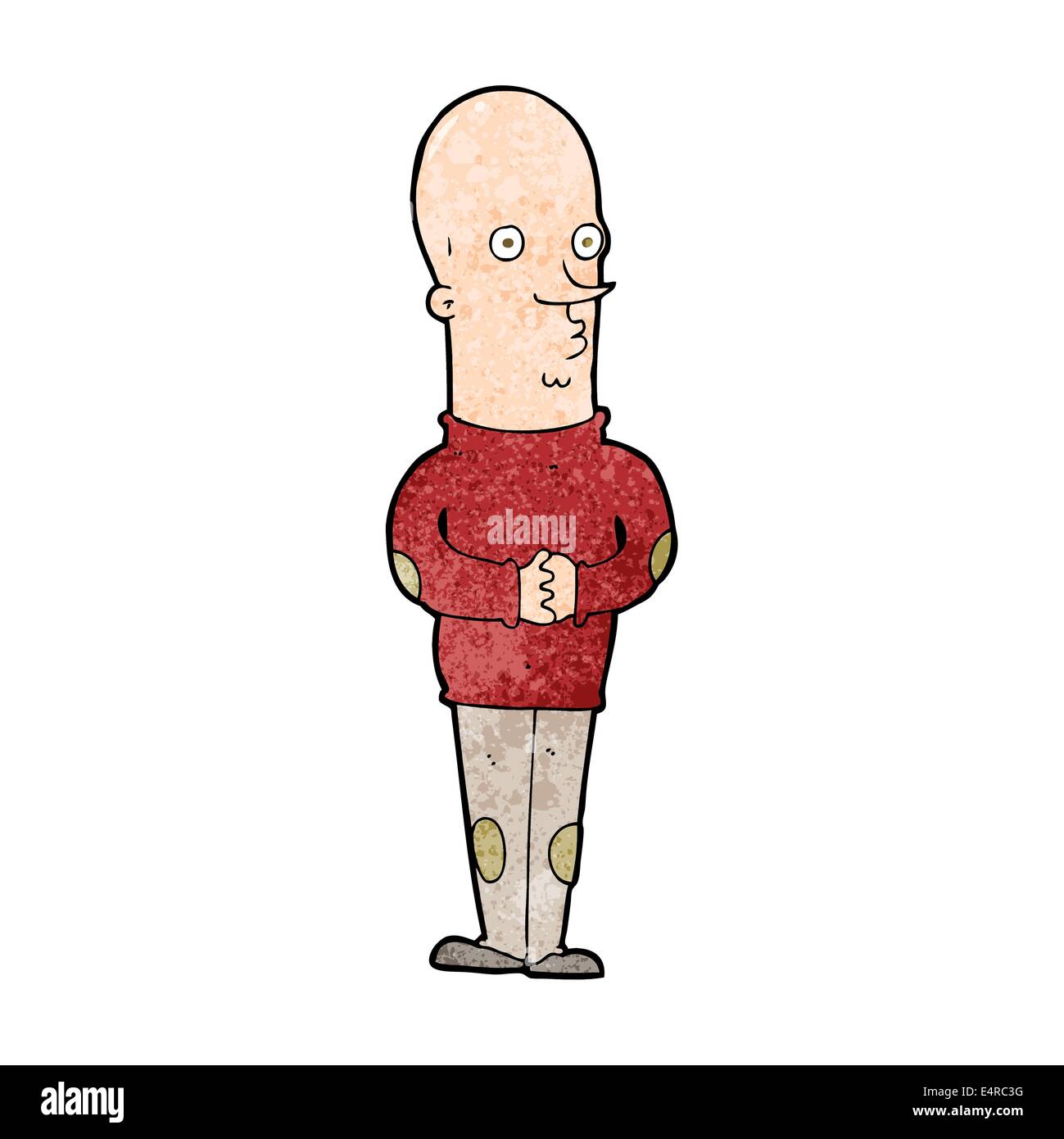 cartoon funny bald man Stock Vector Image & Art - Alamy