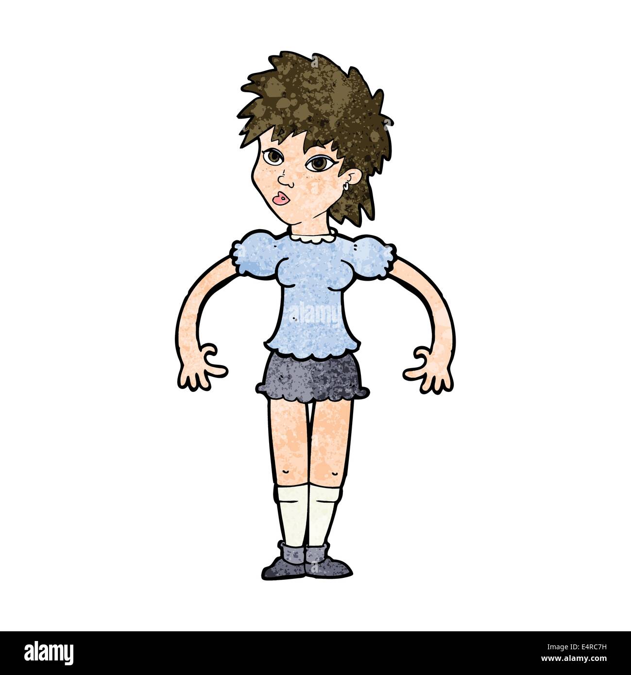 cartoon curious woman Stock Vector Image & Art - Alamy