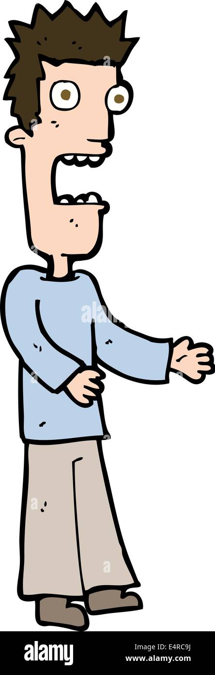 cartoon man freaking out Stock Vector Image & Art - Alamy