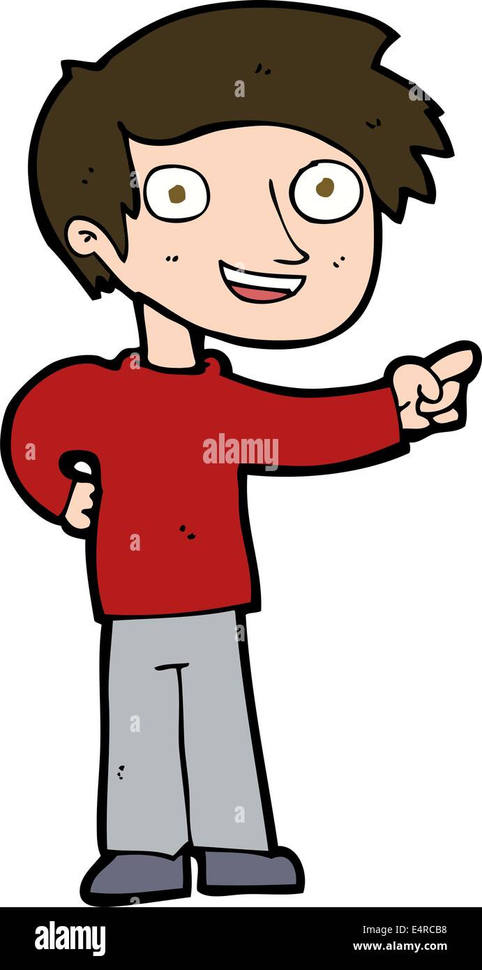 cartoon man pointing Stock Vector Image & Art - Alamy