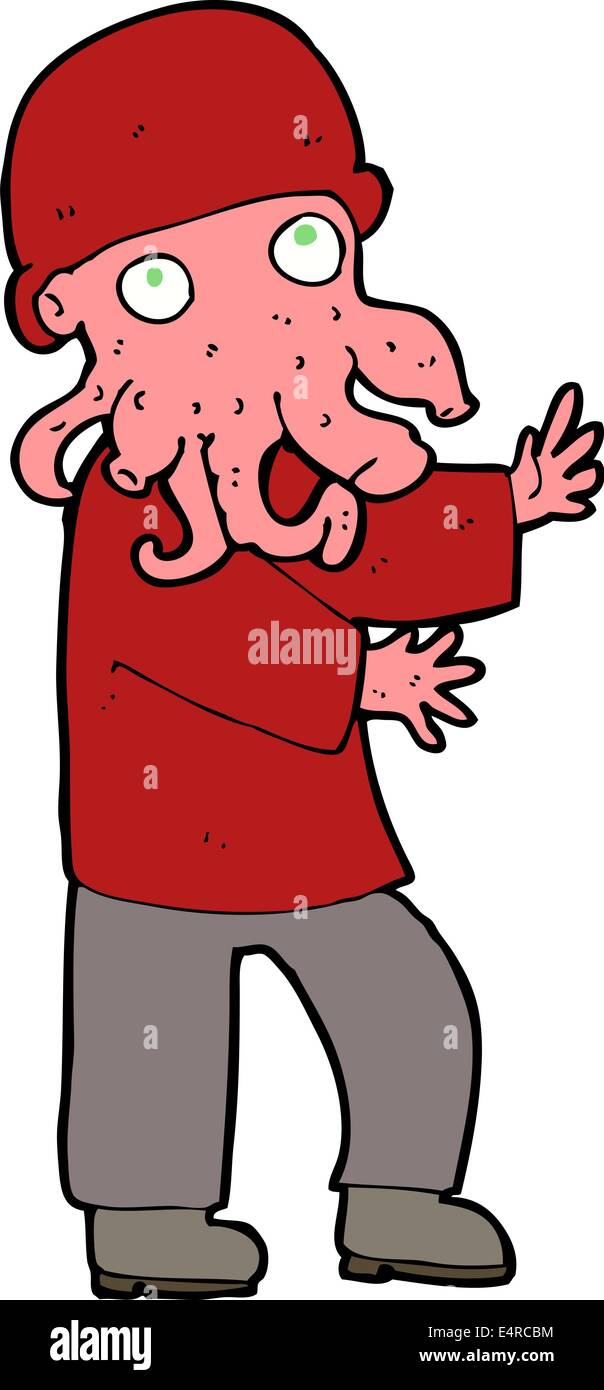 cartoon alien man Stock Vector Image & Art - Alamy