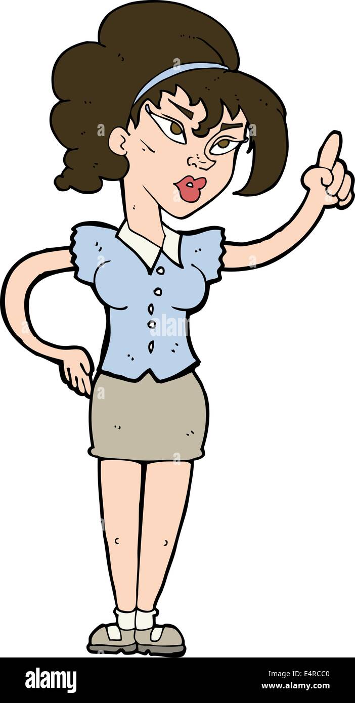 cartoon woman with idea Stock Vector Image & Art - Alamy