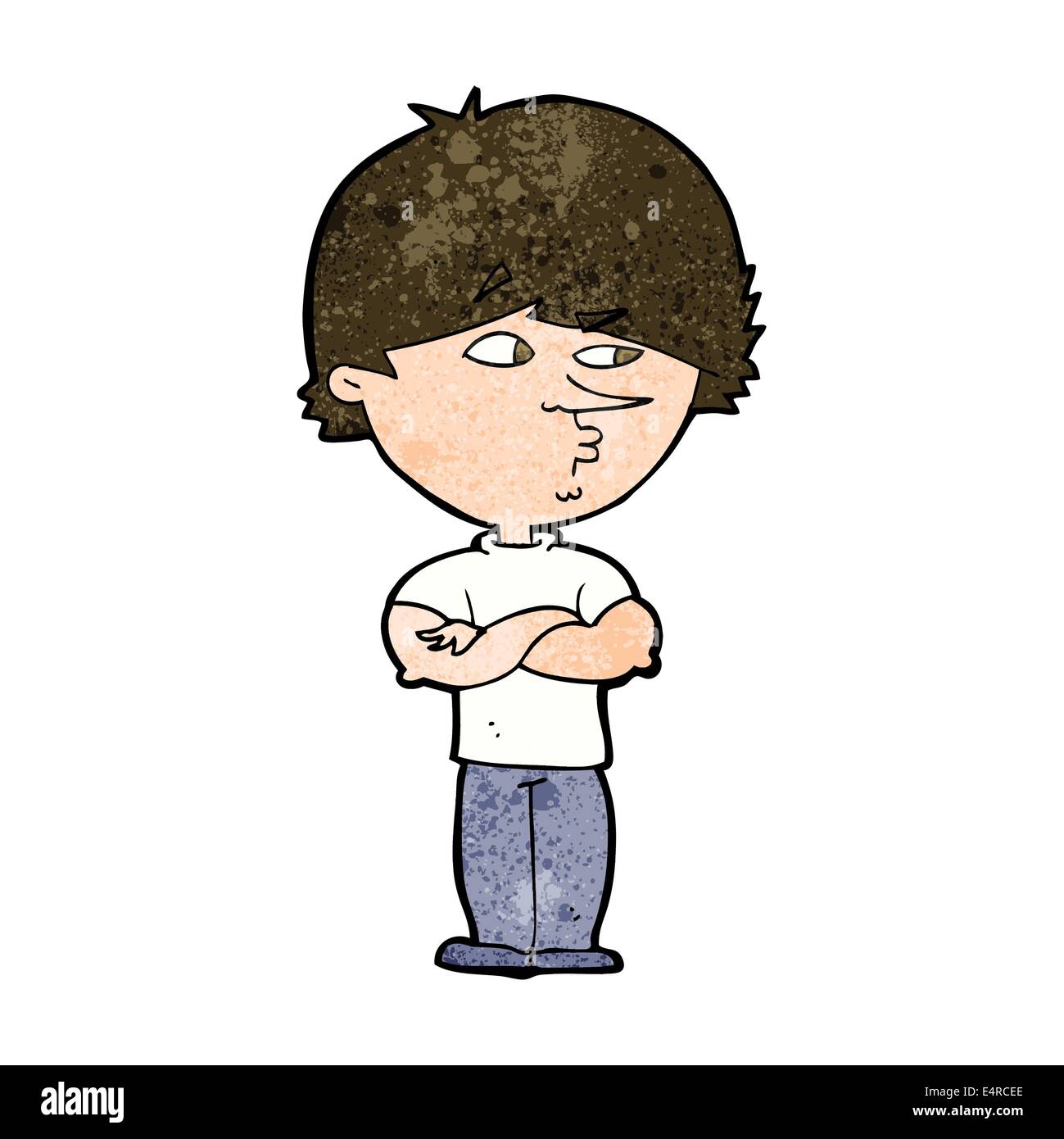 cartoon suspicious man Stock Vector Image & Art - Alamy