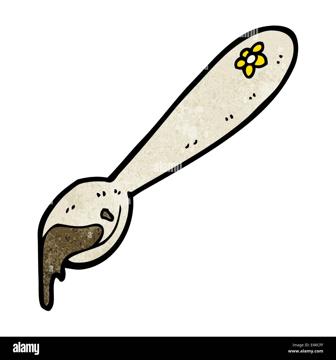 Cartoon porridge spoon Cut Out Stock Images & Pictures - Alamy