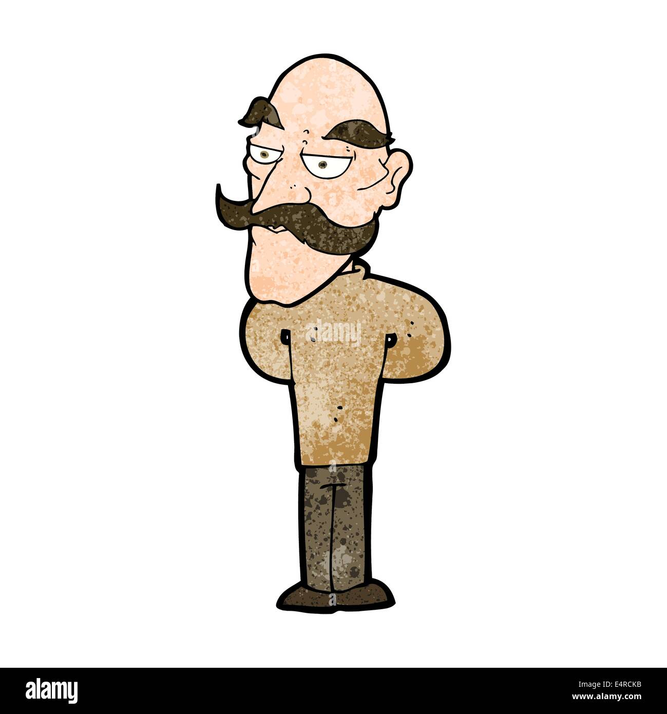 cartoon old man with mustache Stock Vector Image & Art - Alamy