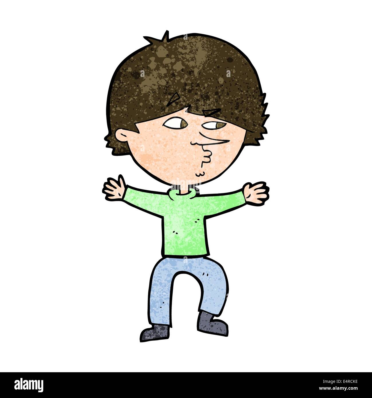 cartoon suspicious man Stock Vector Image & Art - Alamy