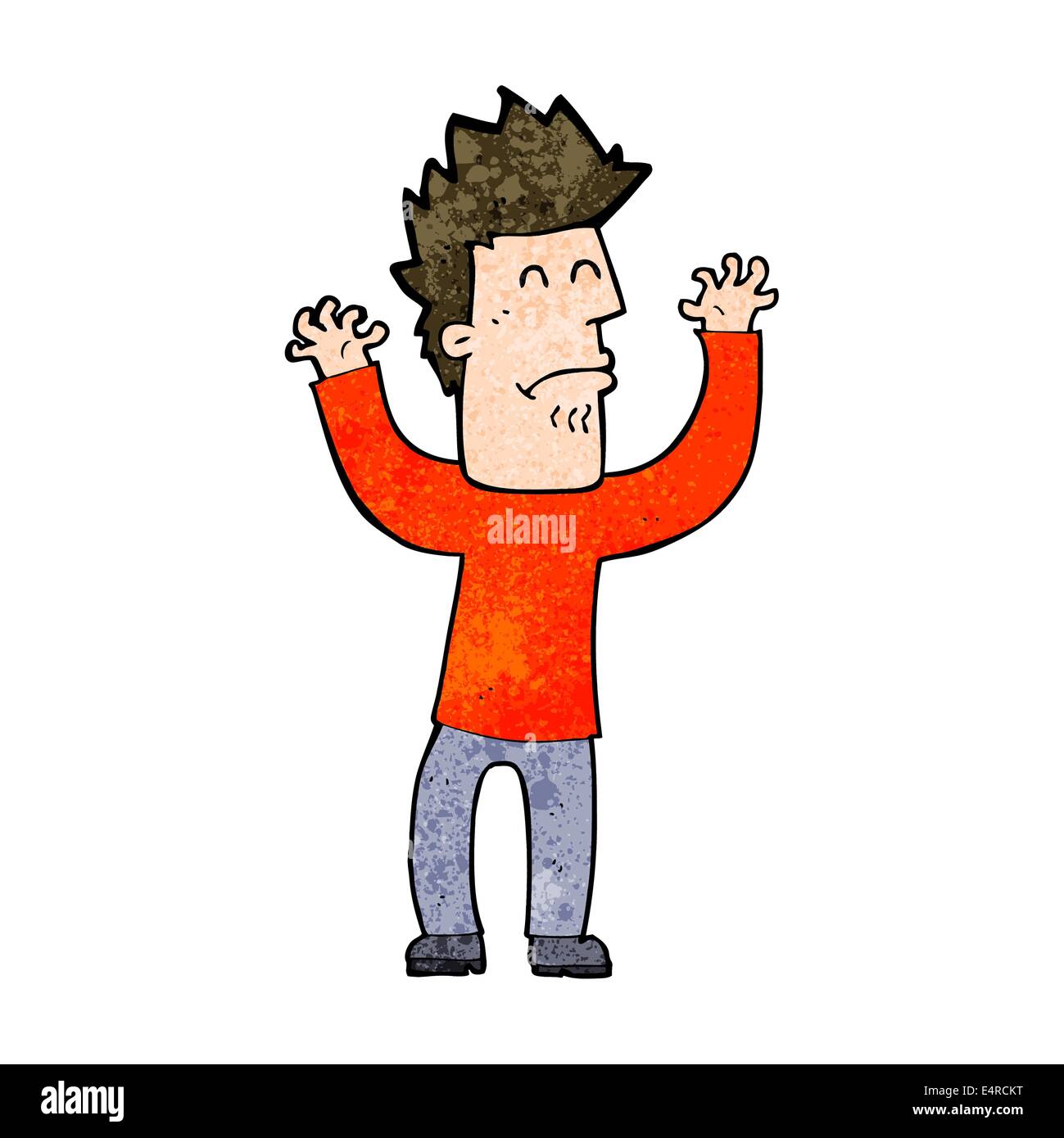 cartoon stressed man Stock Vector Image & Art - Alamy