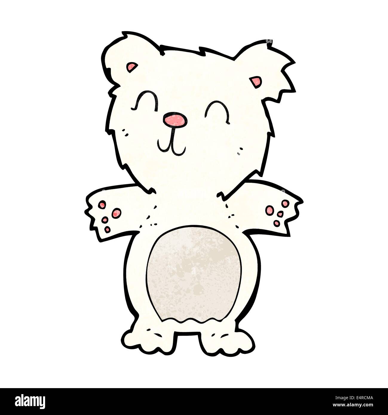Cartoon Cute Polar Bear Cub Stock Vector Image And Art Alamy