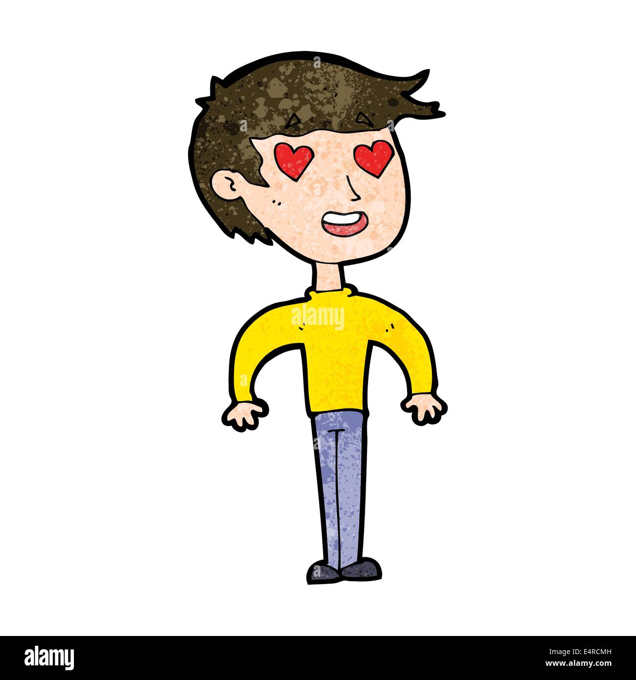 cartoon man in love Stock Vector Image & Art - Alamy