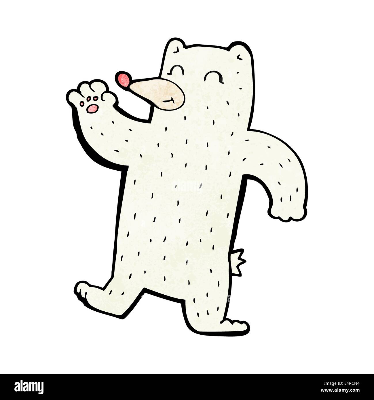 cartoon waving polar bear Stock Vector Image & Art - Alamy