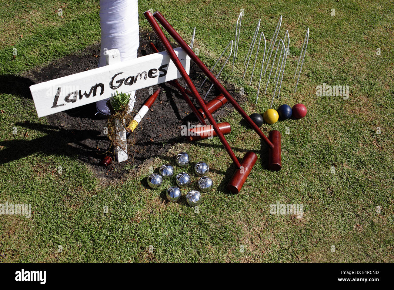 Lawn balls games hi-res stock photography and images - Alamy