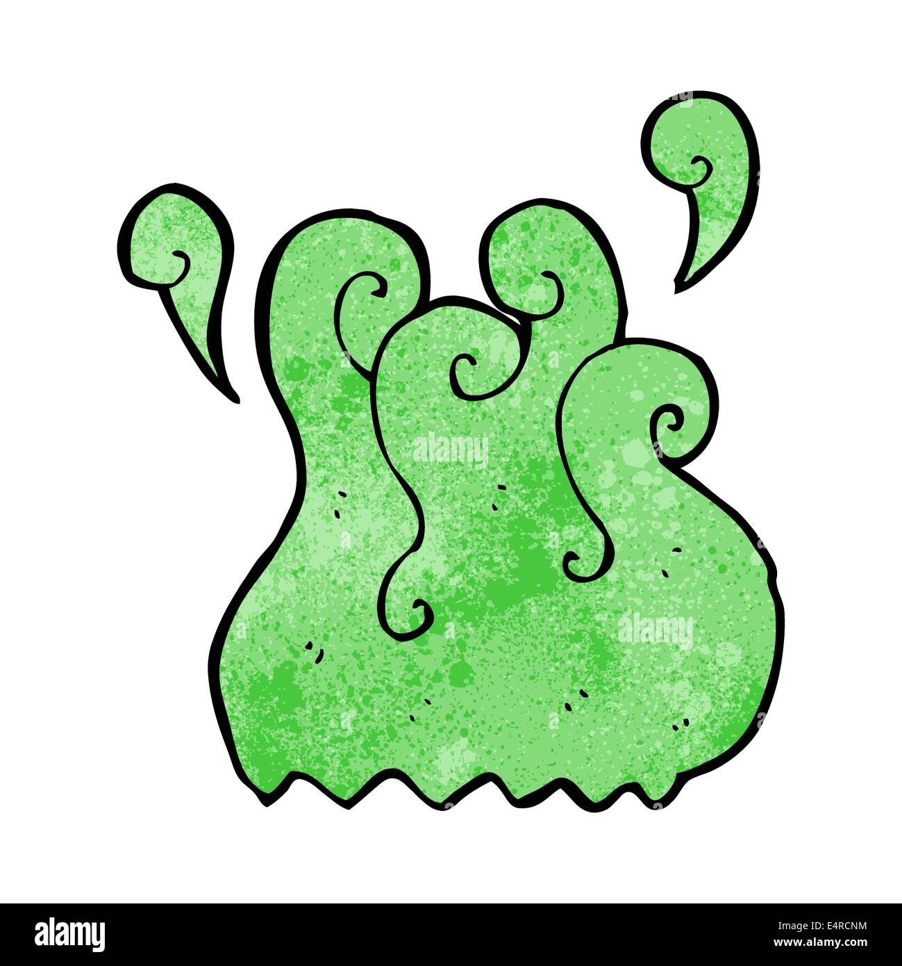 Green smoke cartoon element Stock Vector Images - Alamy