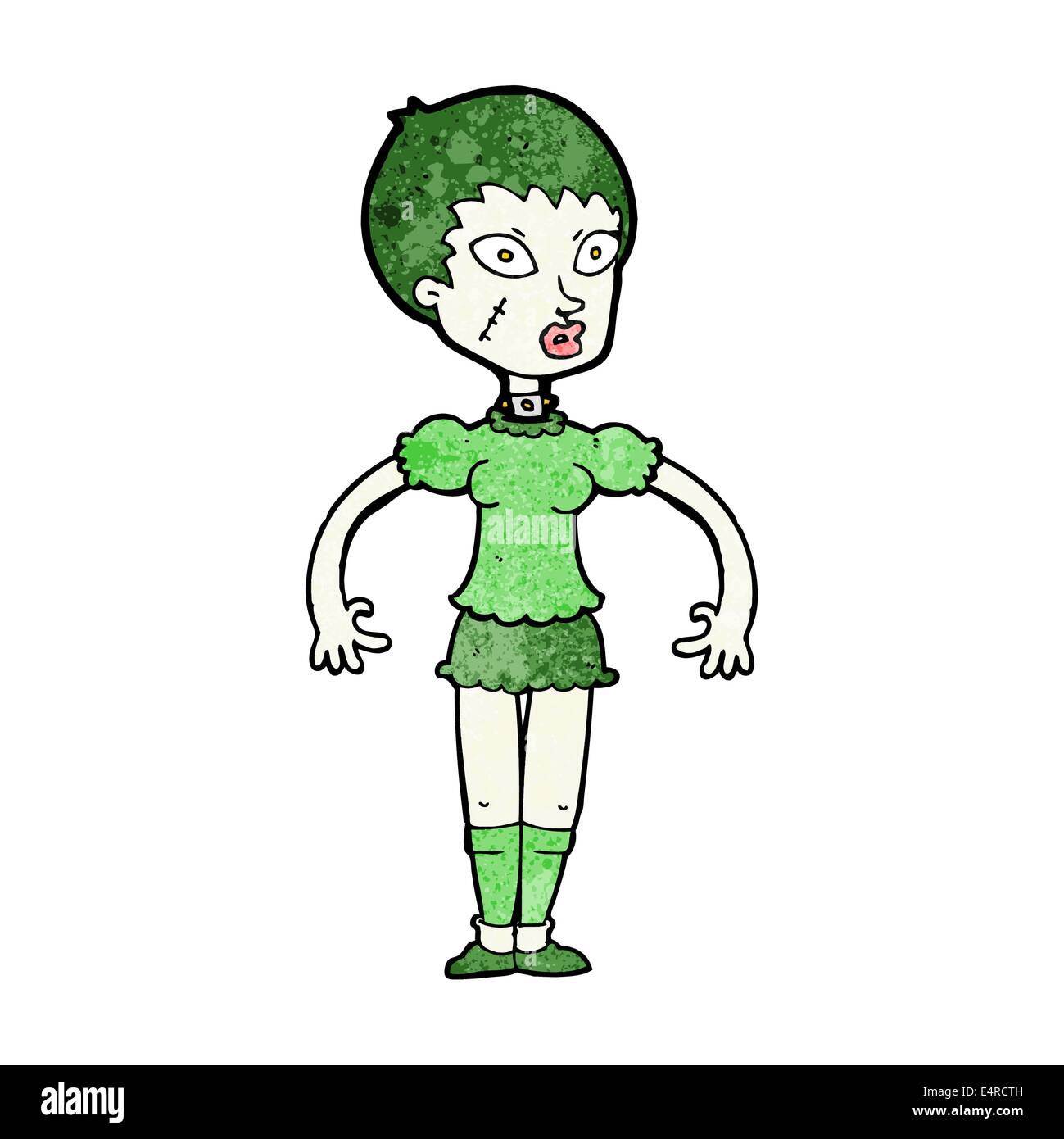 cartoon zombie monster woman Stock Vector Image & Art - Alamy