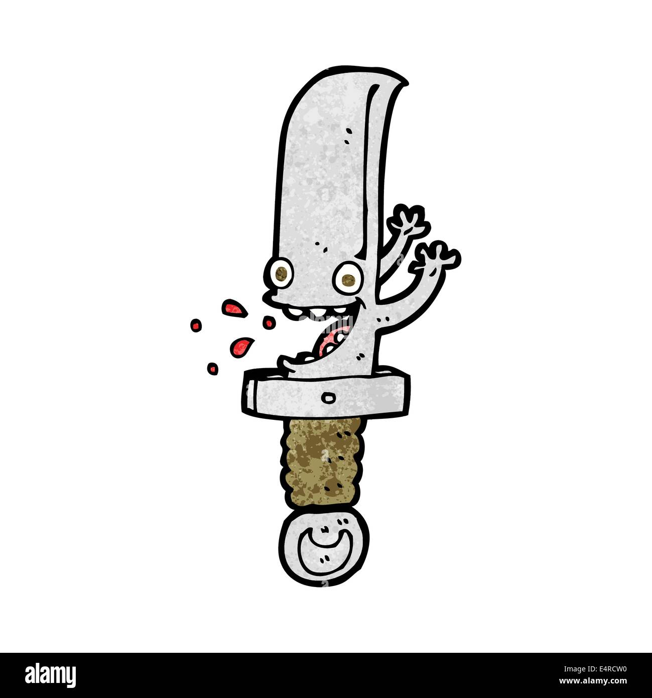 crazy knife cartoon character Stock Vector Image & Art - Alamy