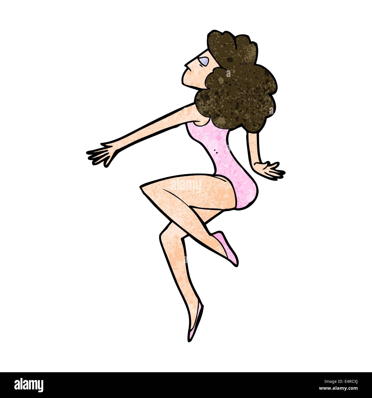 cartoon dancing woman Stock Vector Image & Art - Alamy
