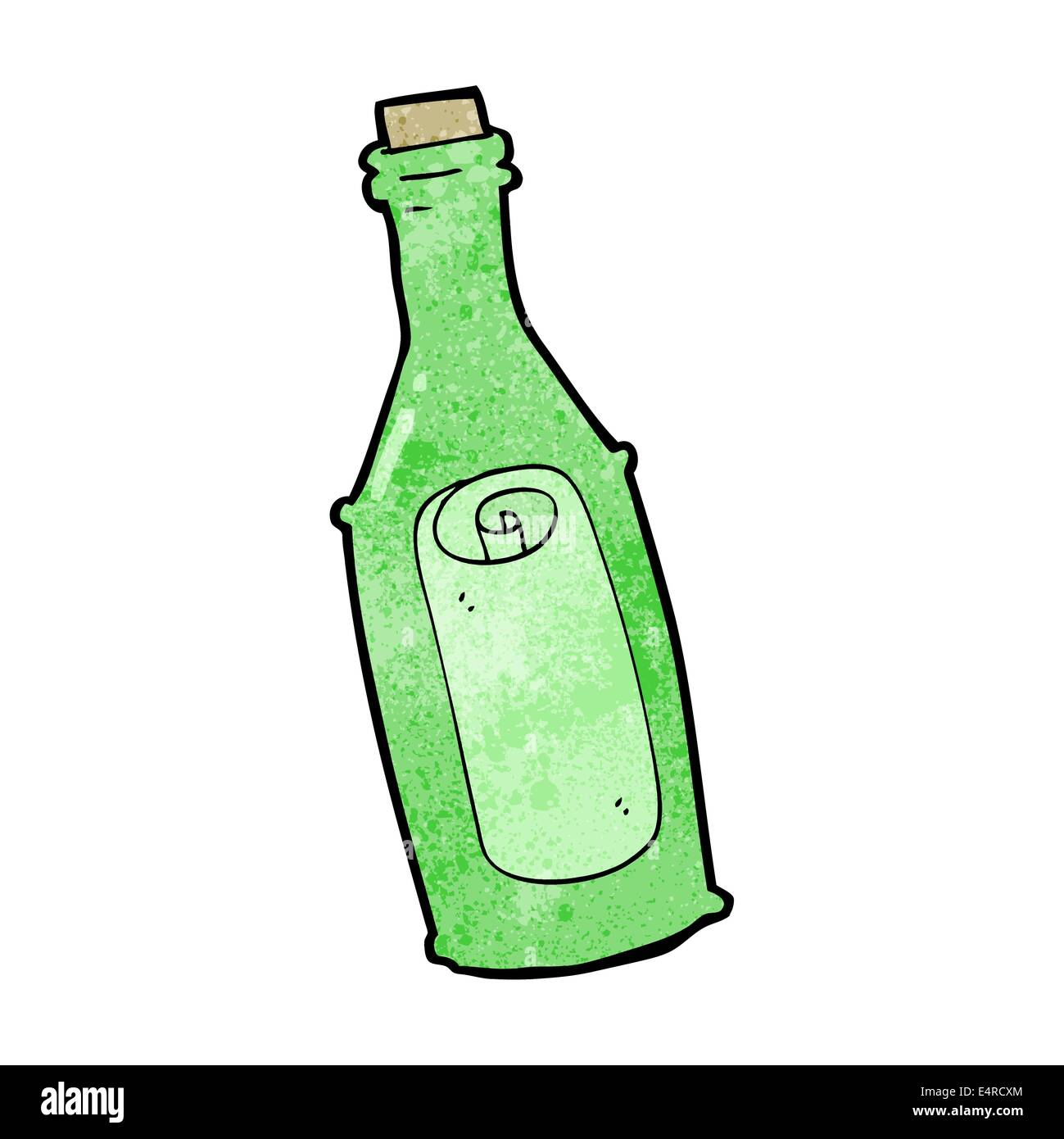 cartoon message in bottle Stock Vector Image & Art - Alamy