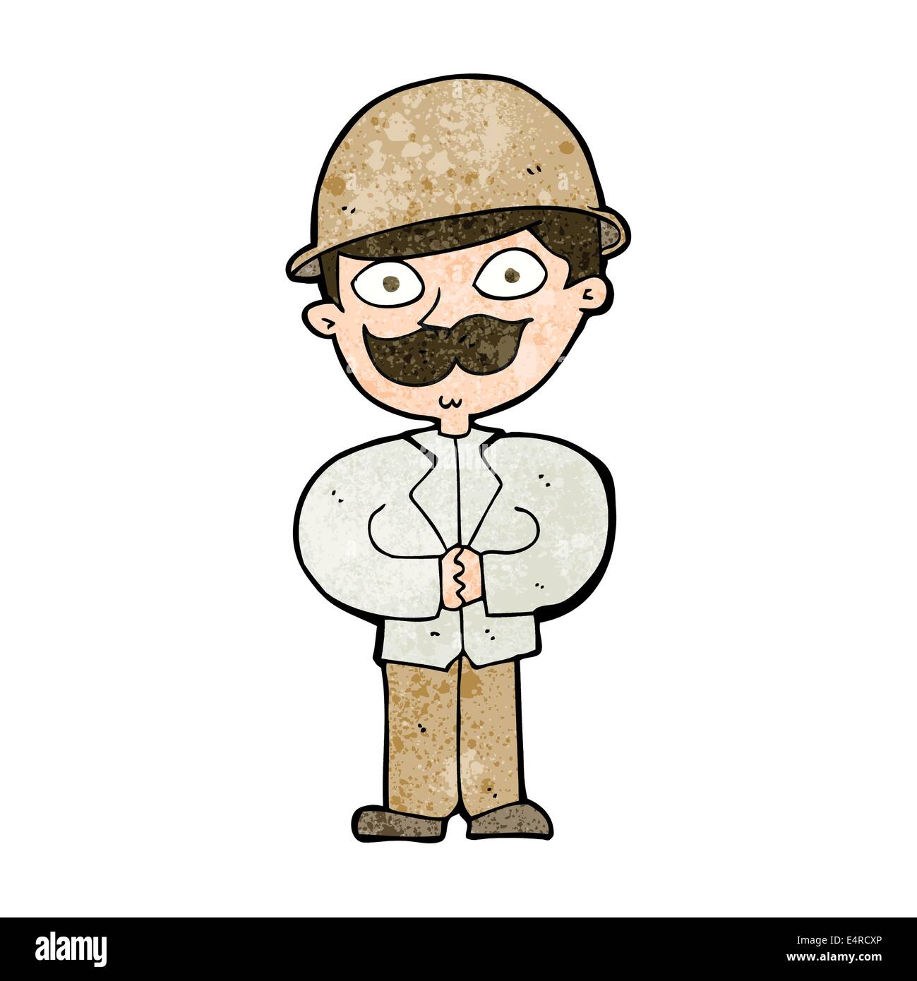 Cartoon man in safari hat hi-res stock photography and images - Alamy
