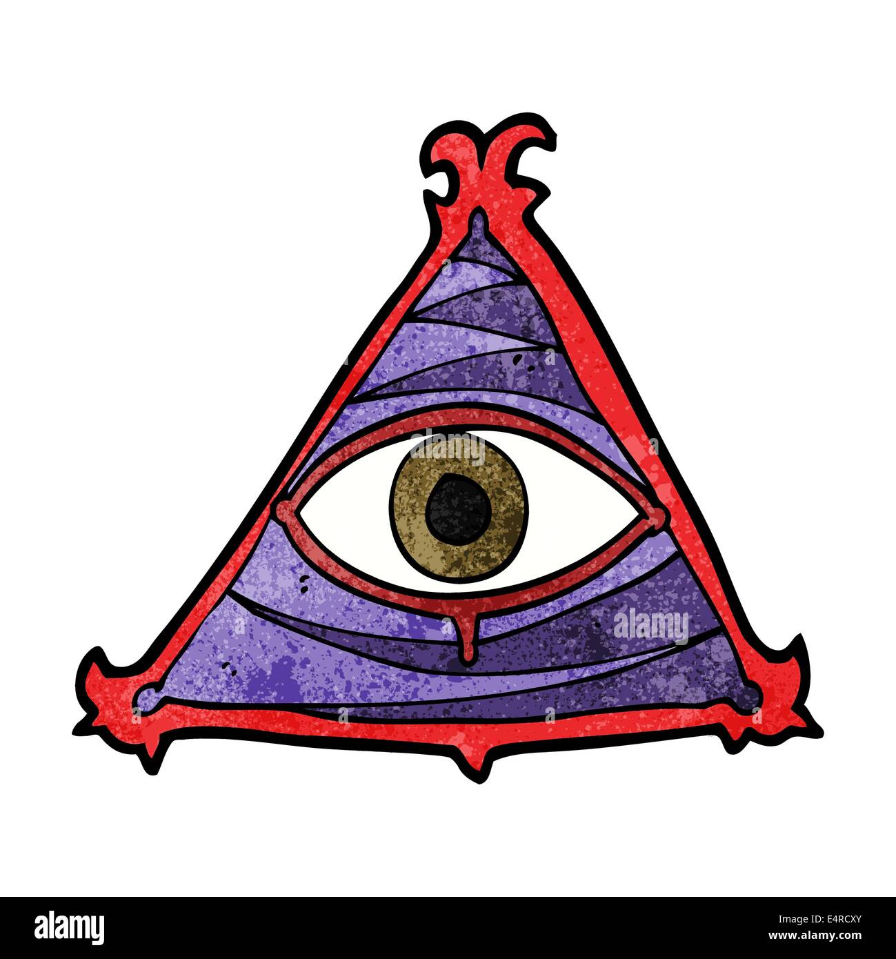 cartoon mystic eye symbol Stock Vector Image & Art - Alamy