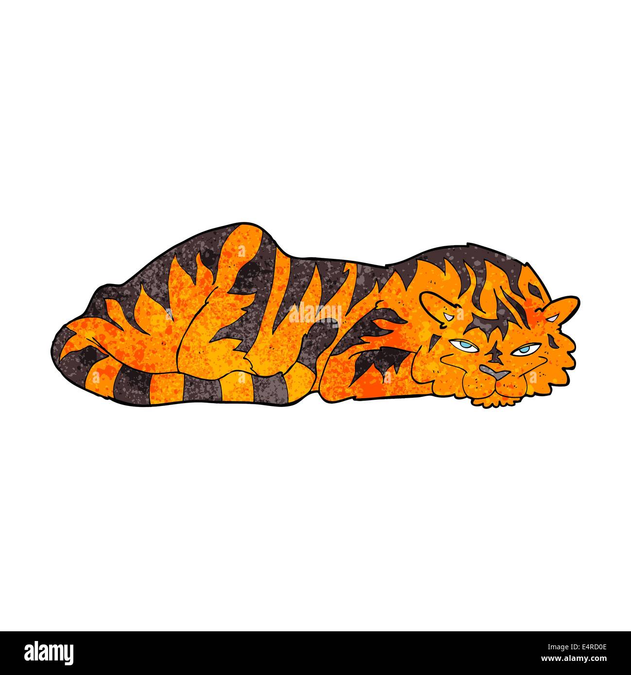 cartoon resting tiger Stock Vector Image & Art - Alamy