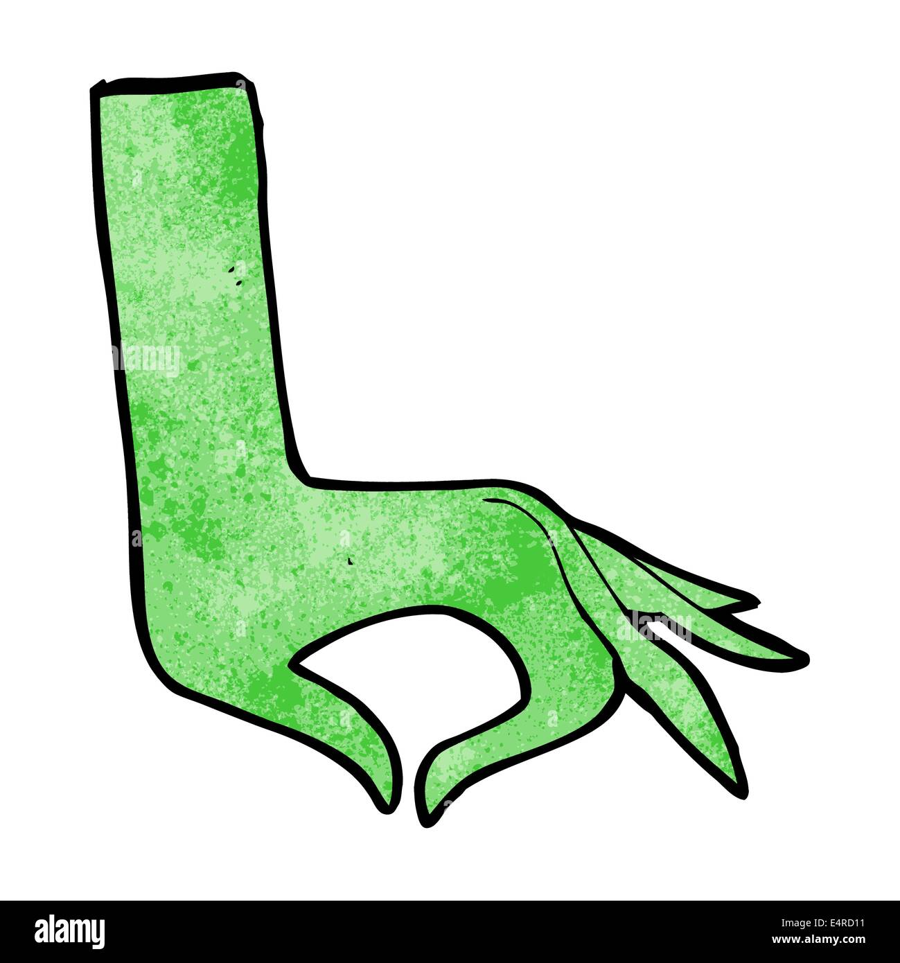 cartoon green hand symbol Stock Vector Image & Art - Alamy