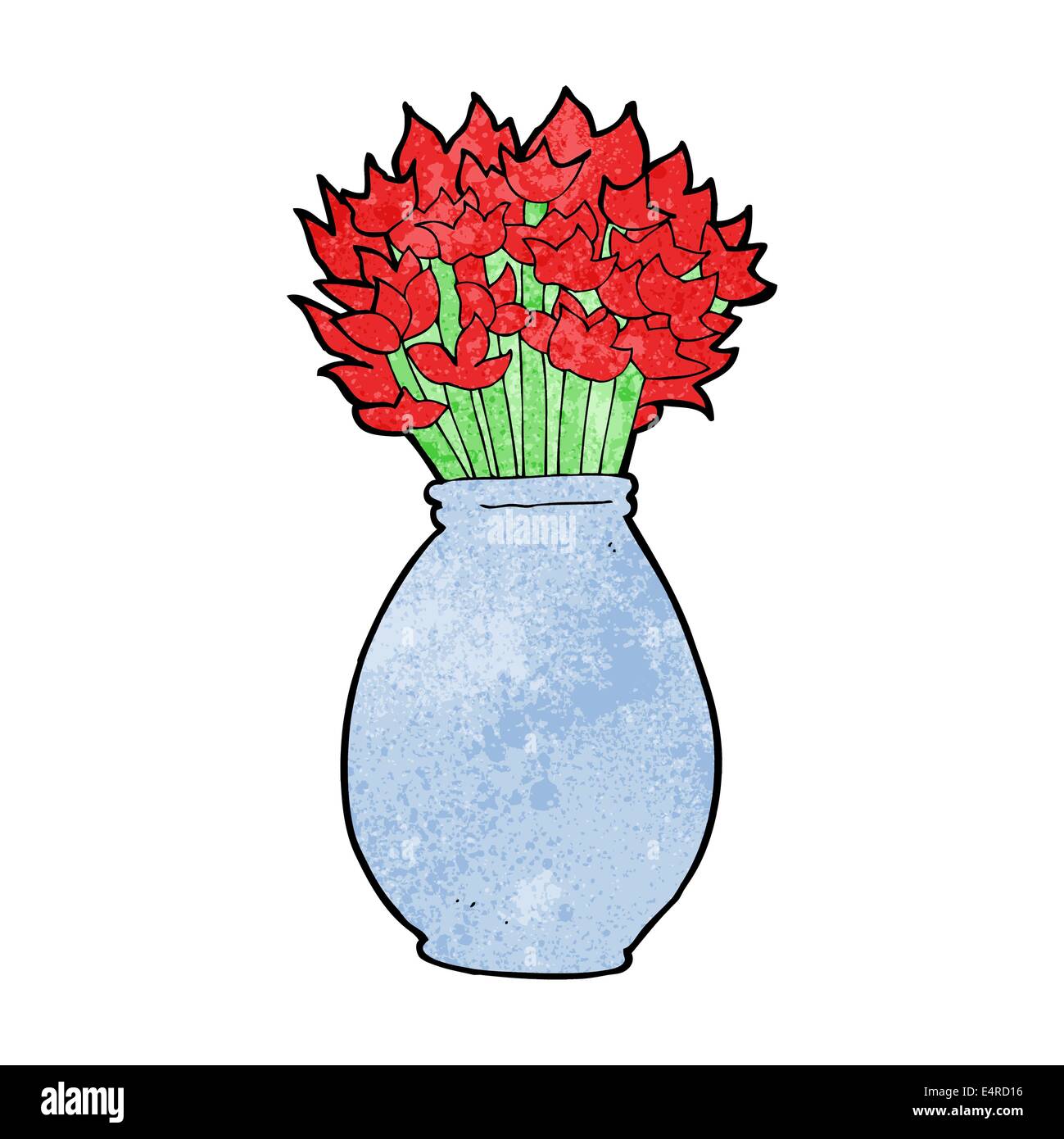 cartoon vase of flowers Stock Vector Image & Art - Alamy
