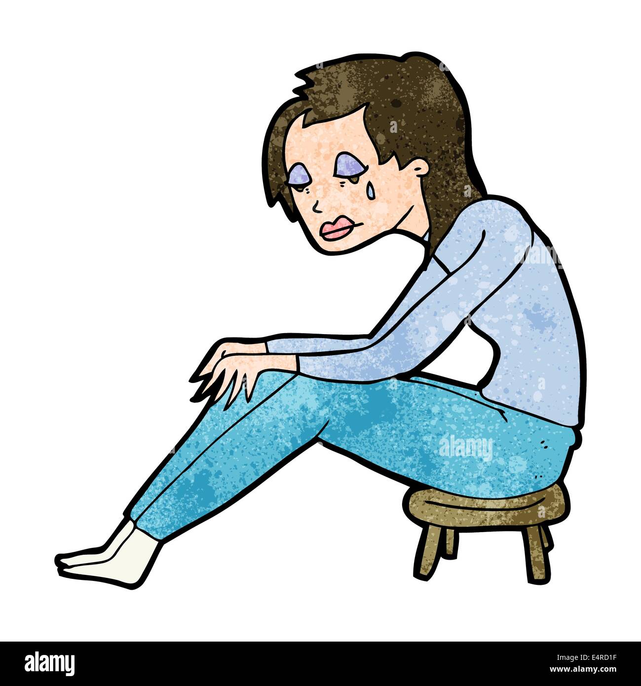 cartoon crying woman Stock Vector Image & Art - Alamy