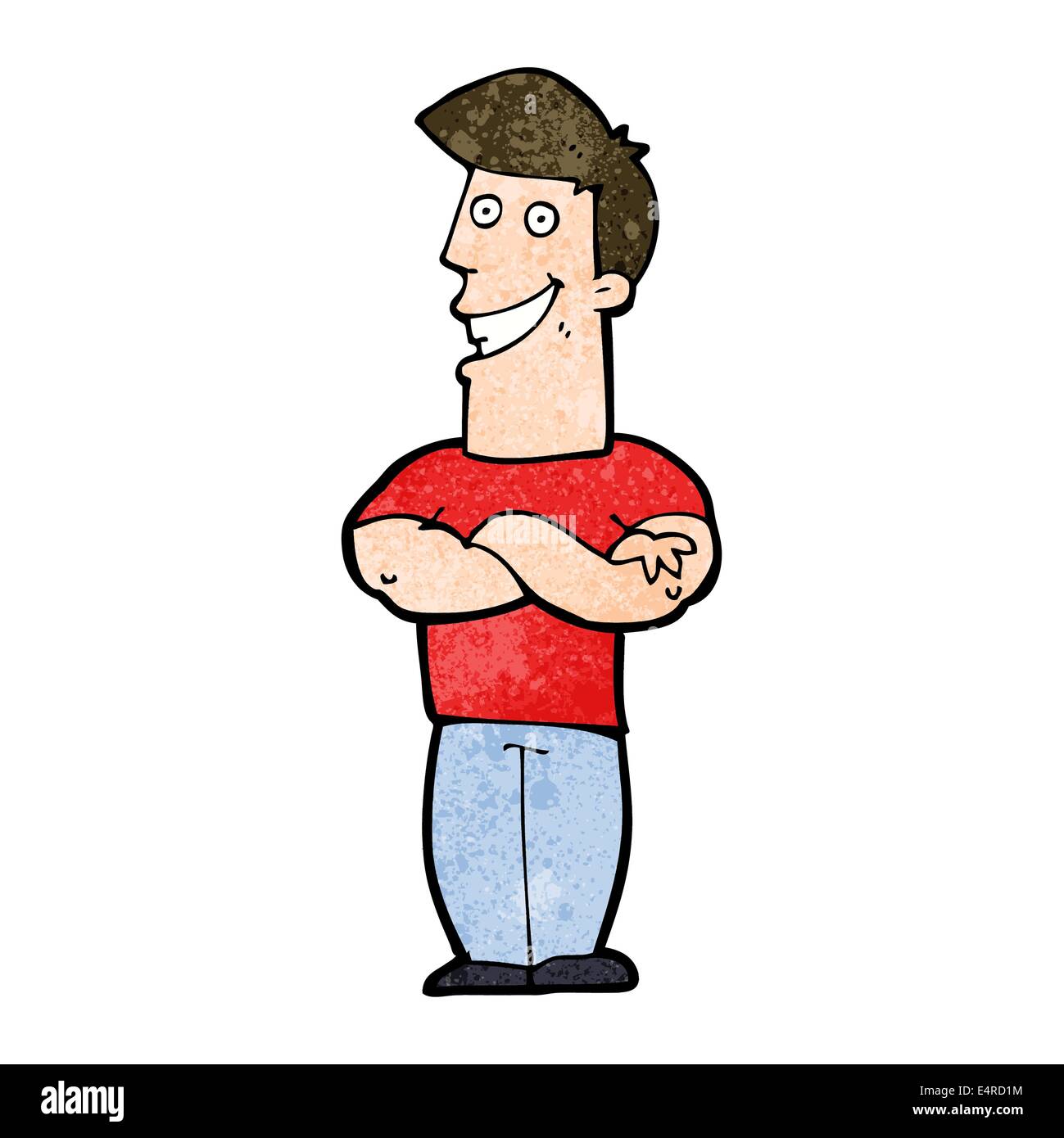 cartoon grinning man Stock Vector Image & Art - Alamy