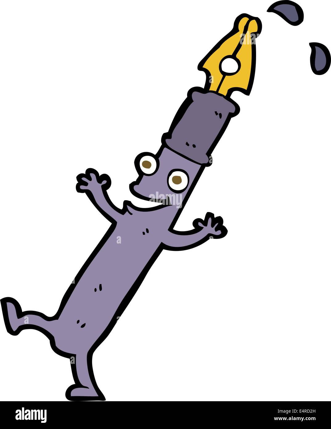 cartoon pen character Stock Vector Image & Art - Alamy