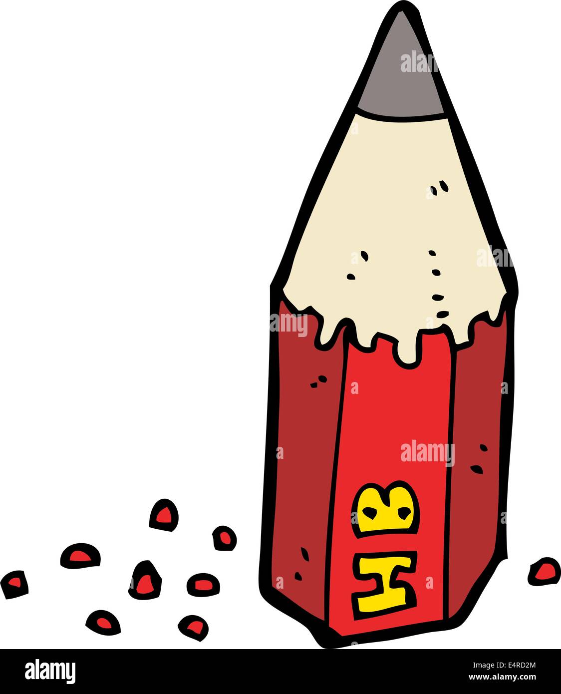 cartoon pencil stub Stock Vector Image & Art - Alamy